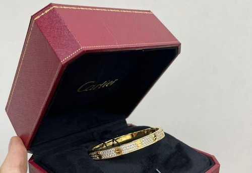 Браслет Cartier love с бриллиантами