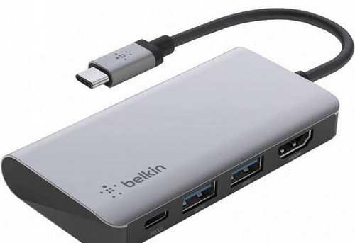 Адаптер Belkin USB-C 4 in 1 Multi-Port AVC006btSGY