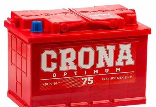 Аккумулятор Crona 75 Ah на Logan (доставка)