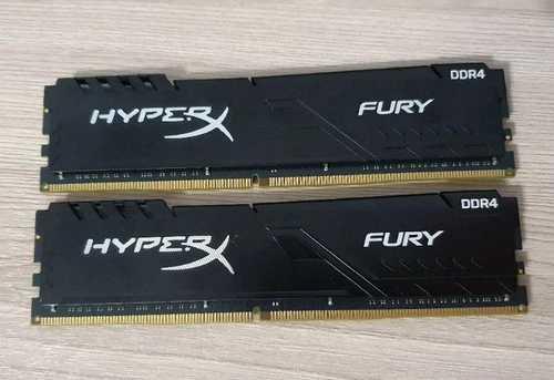 DDR4 3200 мгц 2*8 гб HyperX Fury dimm