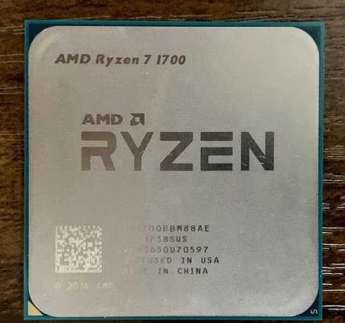 Процессор AMD ryzen 7 1700