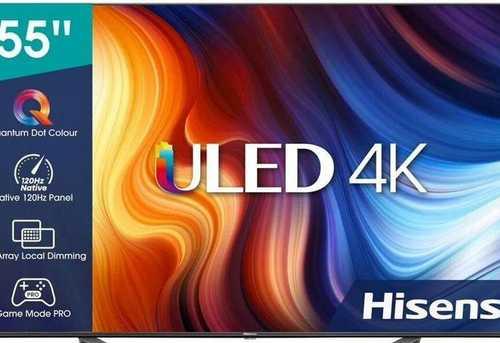 Телевизор 120 гц 4K UHD hisense 55U7HQ, 55"