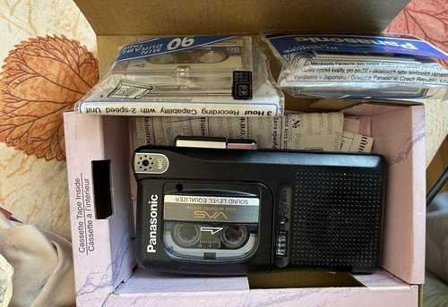 Диктофон Panasonic с двумя кассетами
