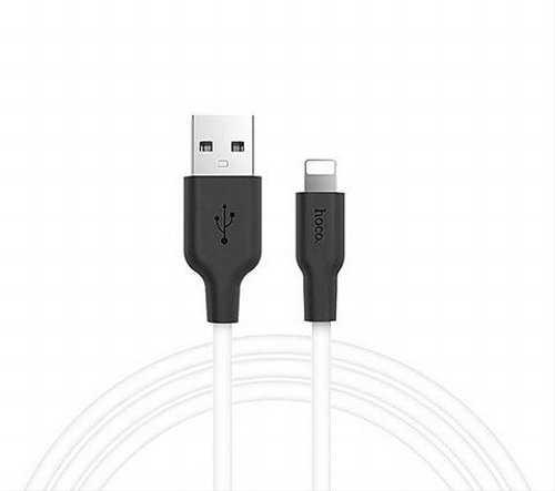 Кабель USB hoco X21 Silicone, USB - Lightning, 2А