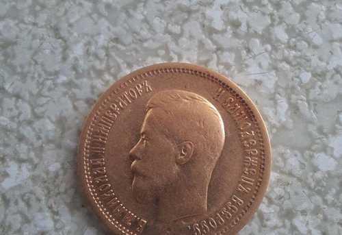 5 рублей Николай 2 1898 года золото