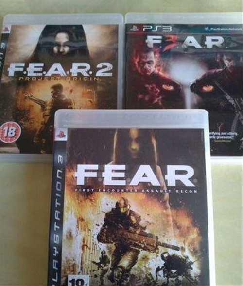 Fear ps3, Fear 2 ps3, Fear3 ps3 без царапин