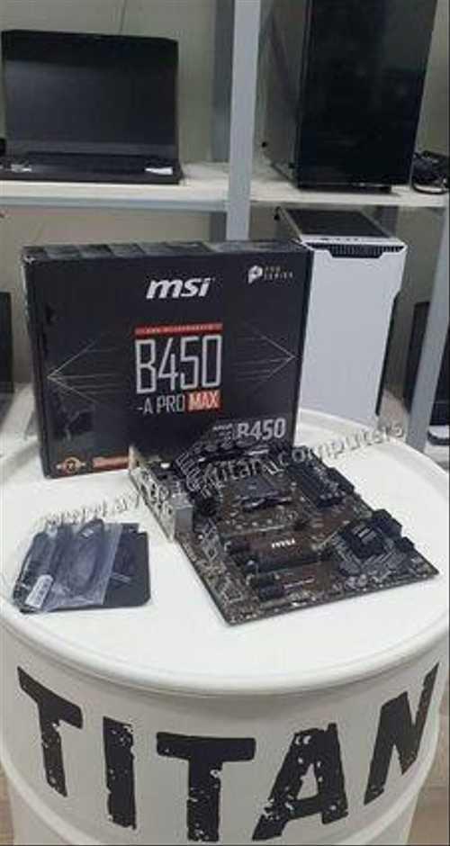 Материнская плата MSI B450M-A PRO MAX