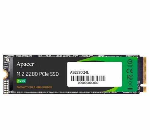 SSD Apacer M.2 2280 256GB AS2280Q4L Client SSD AP256GAS2280Q4L-1 3600/3000, PCIe Gen4 x4, 3D nand