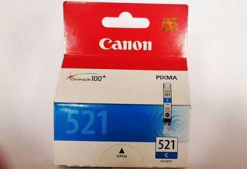 Картридж Canon CLI-521C (2934B004)струйный голубой