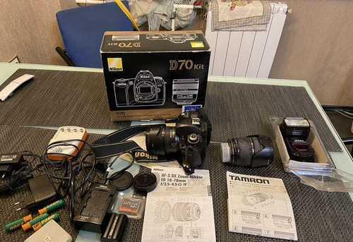 Зеркальная камера Nikon D70 kit