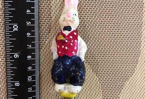 Елочные игрушки СССР заяц