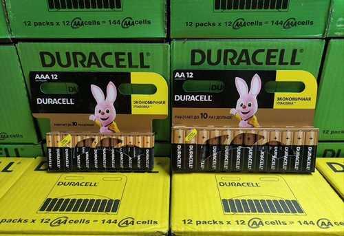 Батарейки duracell classic aa и aaa
