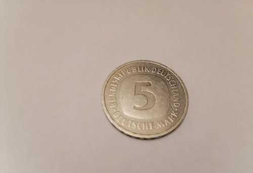 Фрг 5 марок 1985 г. мд "J" Гамбург