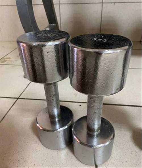 Хромированная гантели foreman