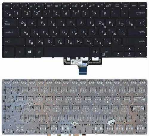 Клавиатура к Asus ZenBook Flip 14 ux461fa черная с