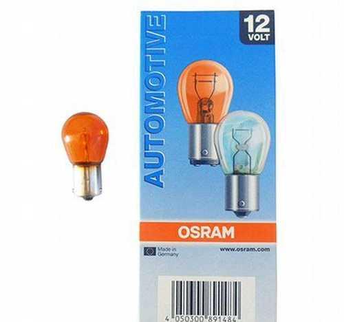 Автолампа osram PY21W 12V 21W янтарная BAU15s (750