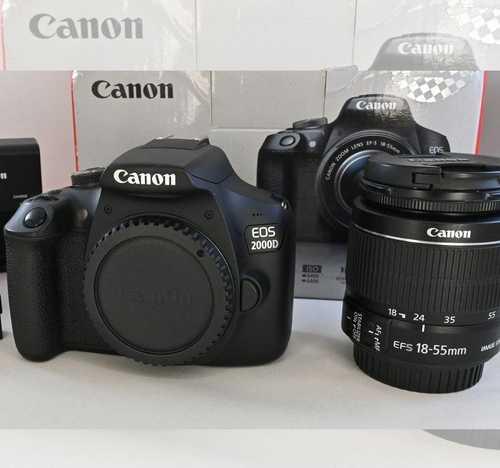 Canon EOS 2000D kit 18-55 IS II пробег 4500