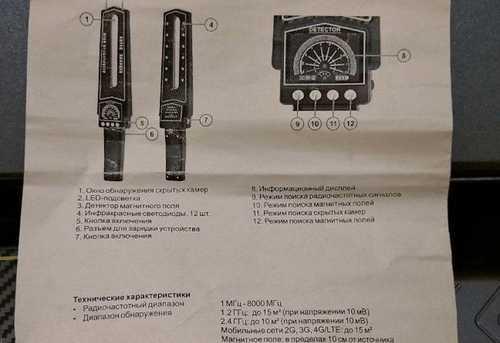 Детектор скрытых камер и жучков