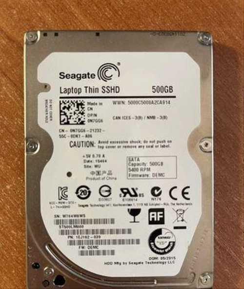 Гибридный жесткий диск Seagate 500 Гб 2.5 SATA