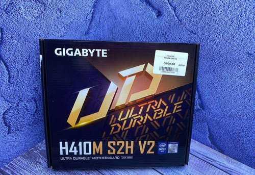 Материнская плата gigabyte H410M S2H V2(новая)