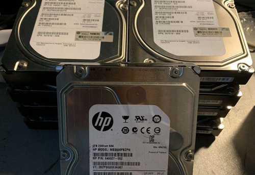Жесткий диск HP 2TB 6G 7.2K 3.5'' DP SAS