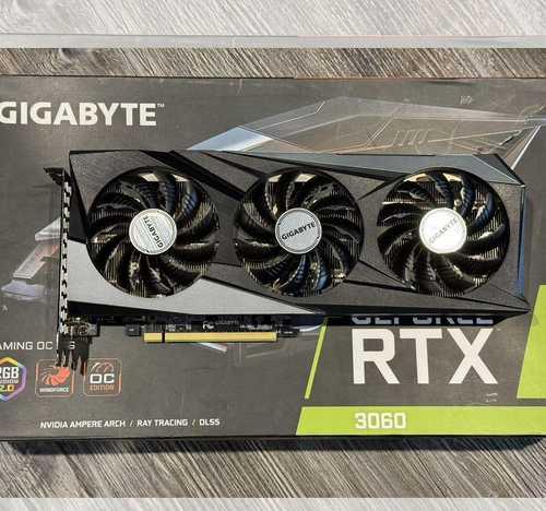 Видеокарта gigabyte GeForce RTX 3060 gaming OC