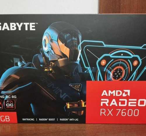 Видеокарта gigabyte AMD Radeon RX 7600 gaming OC