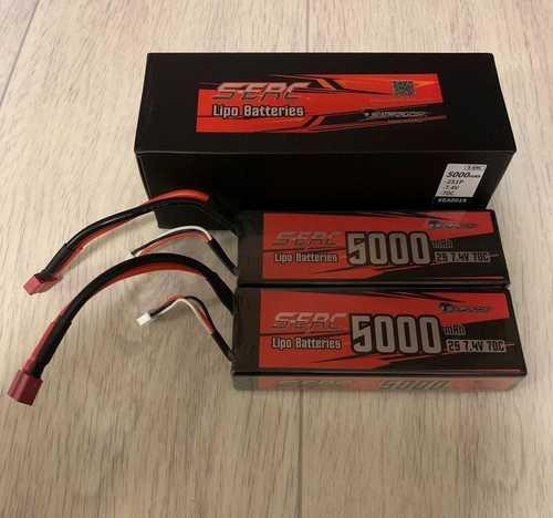 Новые Lipo Аккумуляторы Sunpadow 2s 5000mah 70c