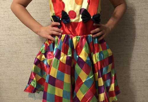 Карнавальный костюм клоунесса для девочки