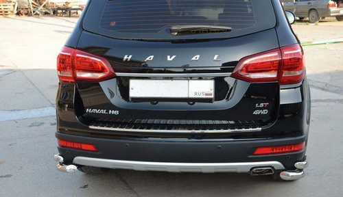 Защита заднего бампера углы Great Wall Hover Haval