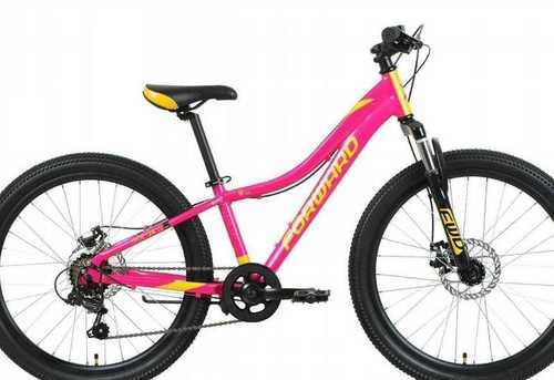 Велосипед 24д. Forward, jade (2.0), розовый-золото