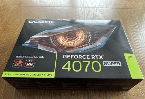 Видеокарта Gigabyte RTX4070Super Windforce OC 12GB
