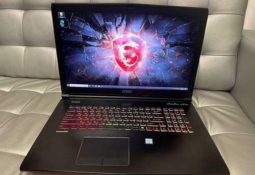 Игровой MSI 17.3" intel i7 / GTX 1070 8gb