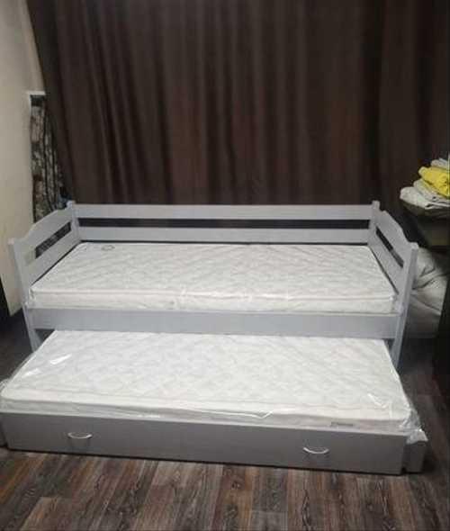 Кровать выкатная из массива для детей и взрослых