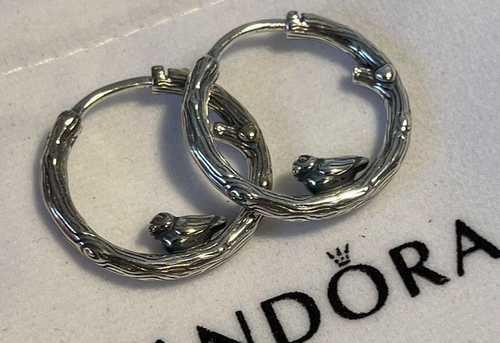 Серьги Pandora Птичка на ветке