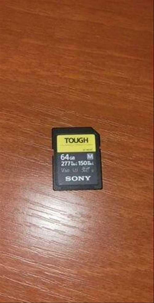 Карта памяти sdxc Sony 64GB 277R/150W