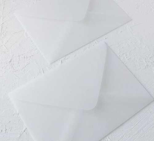 Свадебные конверты из кальки
