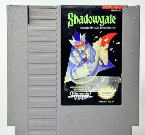 Оригинальный картридж Shadowgate NES