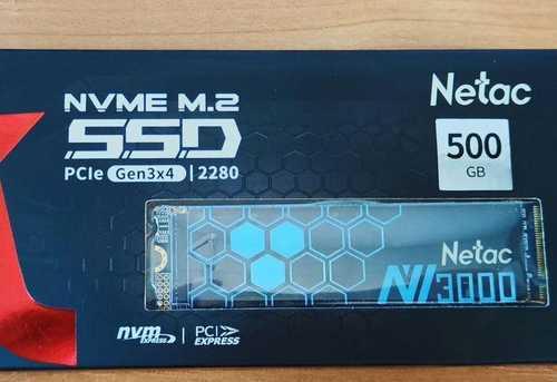 Новый SSD M.2 накопитель netac NV3000 на 500Гб