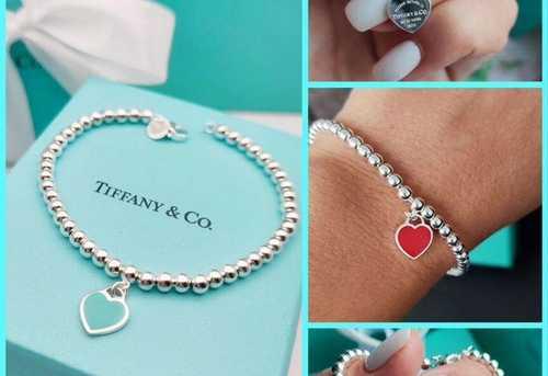 Tiffany серебряный браслет и комплект упаковки