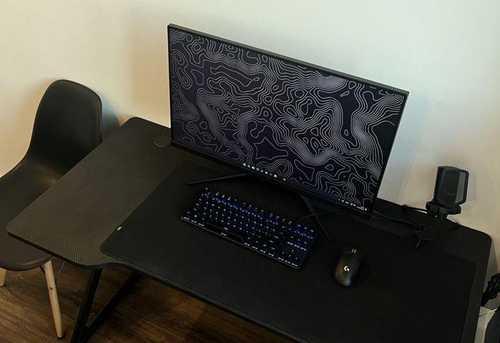 Компьютерный стол металлический черный