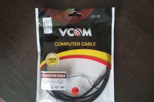 Кабель type C - hdmi vcom 4K 60Hz 1.8 метра