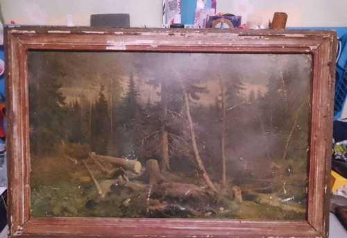 Картина И.Шишкина ”рубка леса