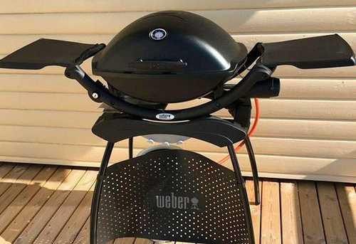 Газовый гриль Weber Q 2200 Black Line с подставкой