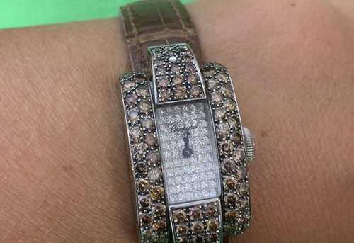 Золотые часы с бриллиантами chopard 50.64 гр