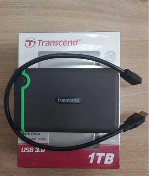 Внешний HDD 1 Тб Transcend StoreJet 25M3 USB 3.0
