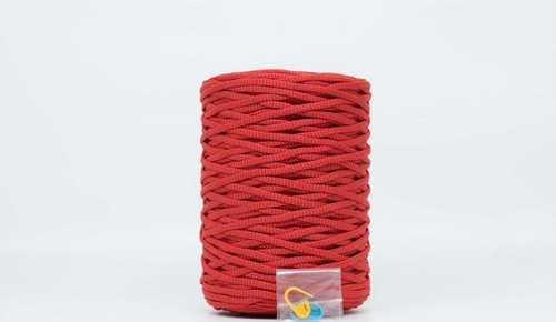 Полиэфирный шнур 4 мм полый, Красный