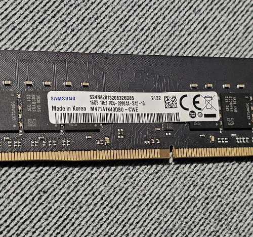 Оперативная память Samsung ddr4 16gb 3200. 3 шт