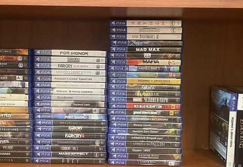 Коллекция дисков PS4 и PS5