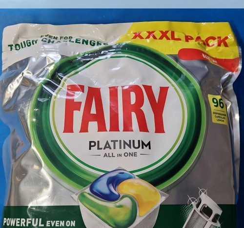 Капсулы Fairy Platinum для пмм 96шт из Финляндии